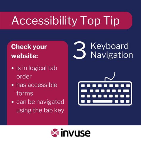 Accessibility Tip Tuesday Keyboard Navigation Invuse Posted On The