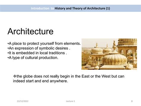 History Of Architecture 1 Lecture 1ppt