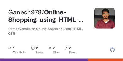 Github Ganesh978online Shopping Using Html Css Demo Website On