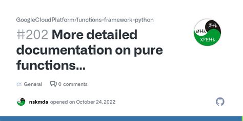 More Detailed Documentation On Pure Functions Implementation