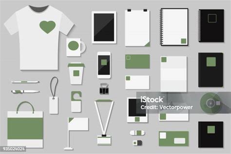 브랜드 정체성 서식 파일 벡터 설정된 비즈니스 편지 새로운 브랜드 봉투와 기업 이랑 디자인 브랜딩 종이 레터 헤드 및 노트북 그림 배경에 고립 된 카드 가리기에 대한 스톡