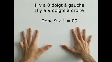 Table De 9 Avec Ses Mains Super Animateur