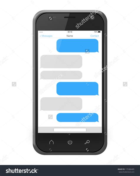 Blank Iphone Text Message Template