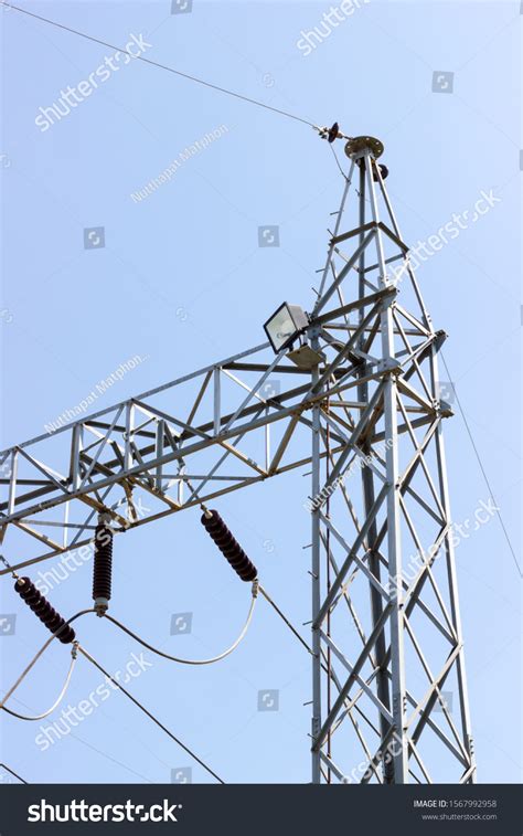 High Voltage Take Off Structure Substation ภาพสต็อก 1567992958