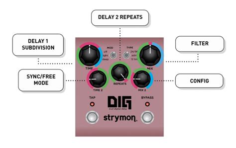 Secondary Functions DIG Dual Digital Delay Strymon