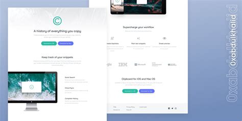clipboard landing page design preview webp at main · 0xabdulkhaliq clipboard landing page · github