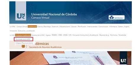 Aulas Virtuales UNC Aulas Virtuales