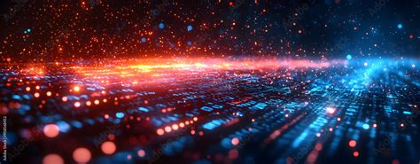 “digital Background With A Binary Code Motif Featuring Futuristic