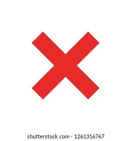 X Cross Icon Wrong Error Symbol Stock Vector Royalty Free Shutterstock