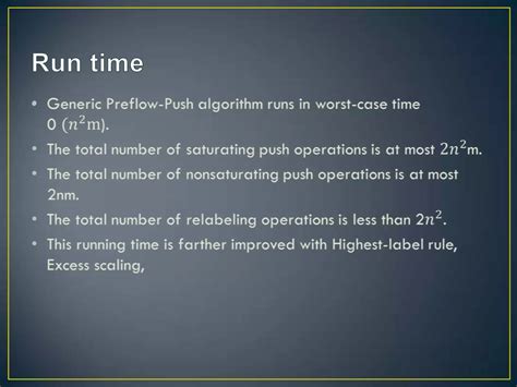 Max Flow Problem And Push Relabel Algorithem Pptx