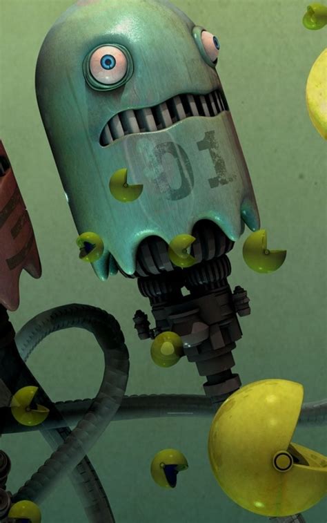 802x1282 Resolution Game Robots Pacman 802x1282 Resolution Wallpaper
