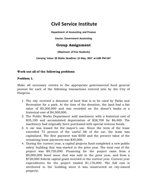 Govt Assignment Csi PDF