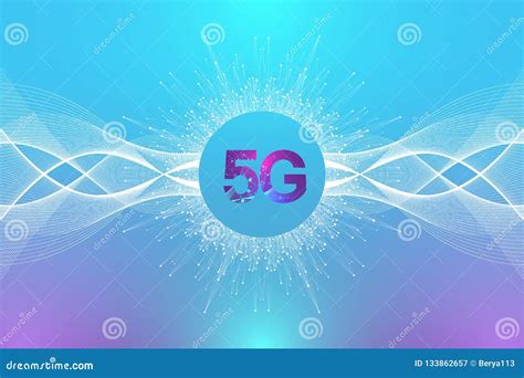 5g Network Wireless System And Internet Connection Background 5g Symbol Communication Network