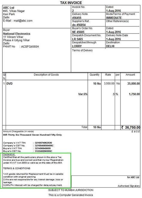 85 The Best Tax Invoice Declaration Format For Free For Tax Invoice Declaration Format Cards 85 The Best Tax Invoice Declaration Format For Free For Tax Invoice Declaration Format Cards