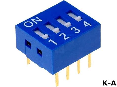 4 Pin Dip Switch Datasheet Technical Specifications And Pin Configuration