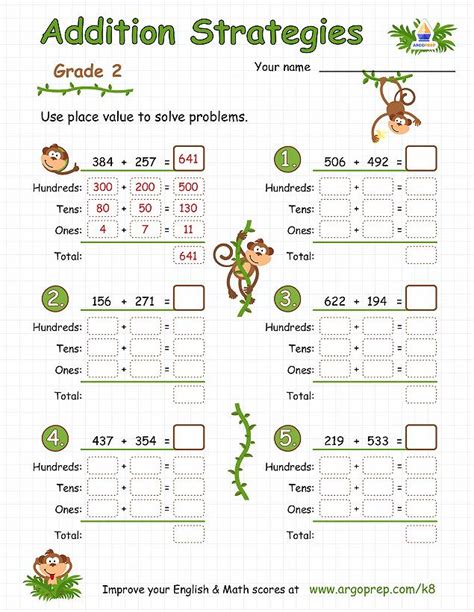 Exploring Addition Strategies Math Coachs Corner Worksheets Library