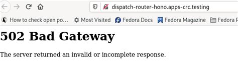 Can Not Connect Hono Service Inside Openshift Codeready Container · Issue 2371 · Eclipse Hono