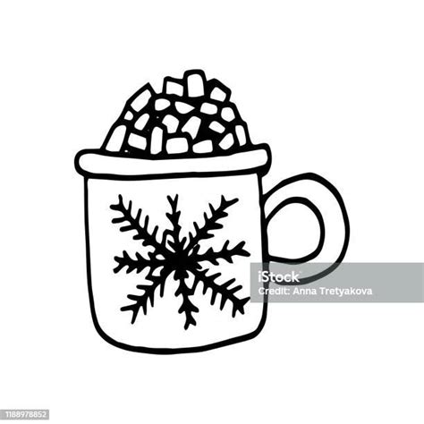 새해와 초라의 한 손으로 그린 요소 낙서 벡터 그림입니다 인사말 카드 포스터 스티커 및 계절 디자인에 대한 겨울 요소 흰색 배경에 격리 0명에 대한 스톡 사진 및 기타