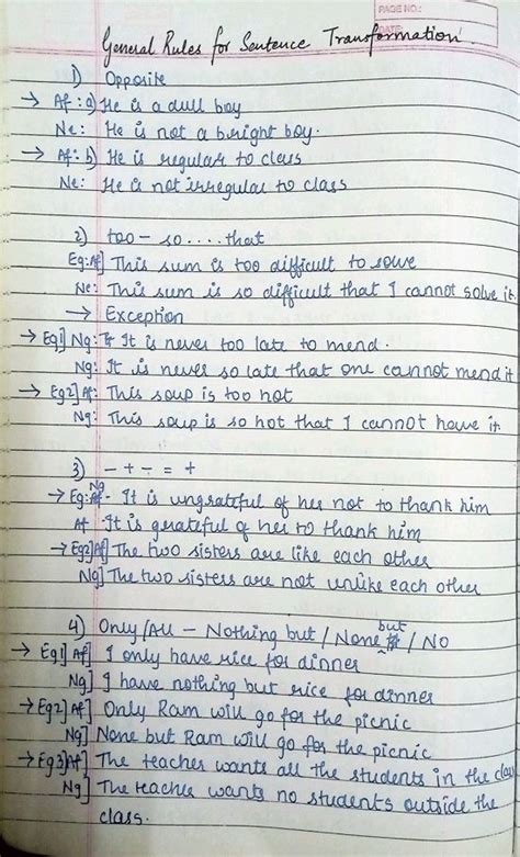 English Grammar Rules For Class 9 And 10 Notes Pdf Artofit