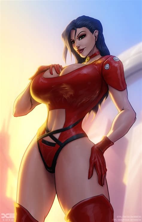 Rule 34 1girls Barretxiii Big Breasts Breasts Cleavage Elexis