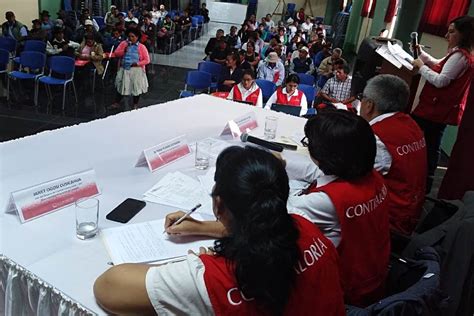 Contraloría recoge denuncias ciudadanas sobre obras y servicios News ANDINA Peru News Agency