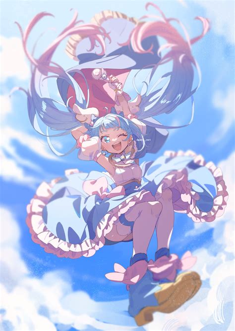 Sora Harewataru And Cure Sky Precure And 1 More Drawn By Paru Rari