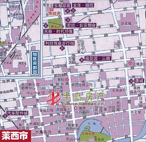 莱西市上海路地图莱西市莱西市乡镇大山谷图库