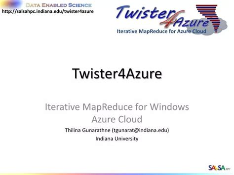 Ppt Twister4azure Iterative Mapreduce For Azure Cloud Powerpoint