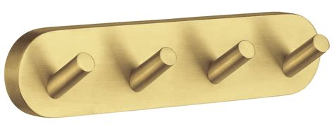 Knagerække M 4 Knager Messing Silvan