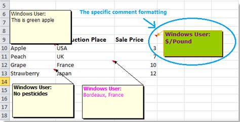 Quickly Format All Comments Based On A Comment In Excel