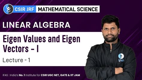Csir Net Questions For Eigen Value And Eigen Vector In Linear Algebra