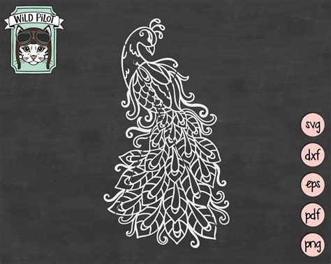Peacock Svg File Peacock Cut Files Peacock Clipart Peacock Etsy