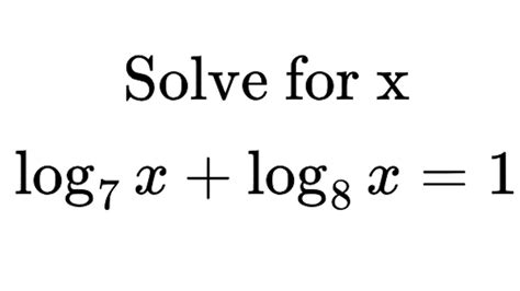 You Should Learn This Log Trick Youtube