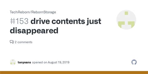 drive contents just disappeared · issue 153 · techreborn rebornstorage