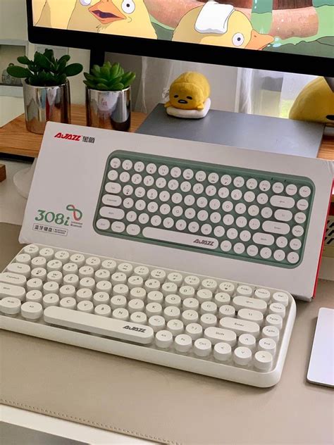Ajazz 308i Retro Wireless Bluetooth Keyboard Computers And Tech Parts And Accessories Computer