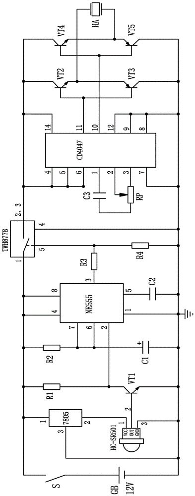 一种感应式超声波驱蚊装置的制作方法
