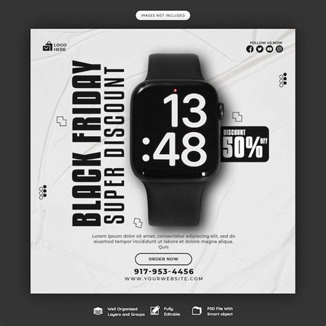 블랙 프라이데이 슈퍼 세일 소셜 미디어 배너 템플릿 무료 Psd 파일