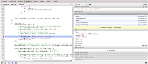 When Debugging Javascript Using The Chrome Developer Tools What
