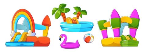 Inflatable Water Slide Clipart