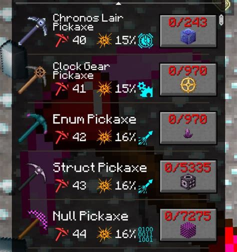 I Want To Get Those Pickaxes But I Dont Know How To Get The Blocks