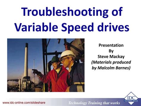 Troubleshooting Variable Speed Drives Ppt