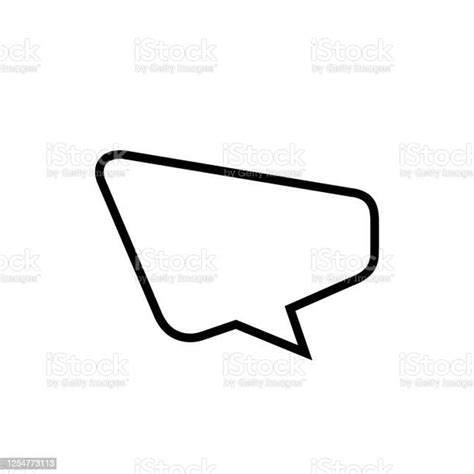 흰색에 격리 된 음성 풍선 사다리꼴 모양 통신 기호의 음성 거품 기호 대화 텍스트에 대한 흑백 음성 거품 풍선 메시지 아이콘 아이콘 토크를위한 대화 채팅 그래픽 감정에 대한