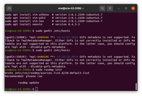 Ros 学习记录1 Zcw Blog