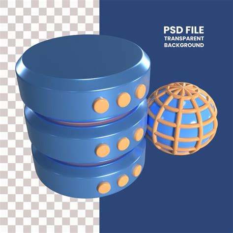 Premium Psd Database 3d Illustration Icon