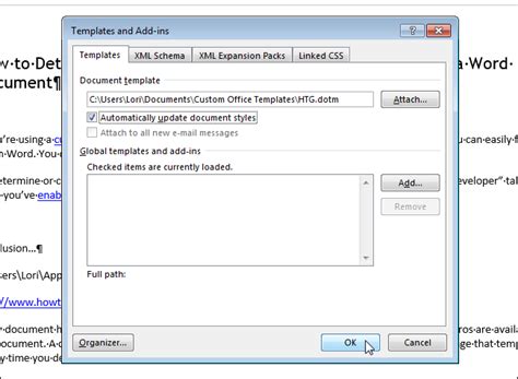 Как определить шаблон документа в Word Word и Excel помощь в работе с программами
