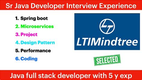 Java Developer Interview Question And Answer Lti Mindtree Youtube
