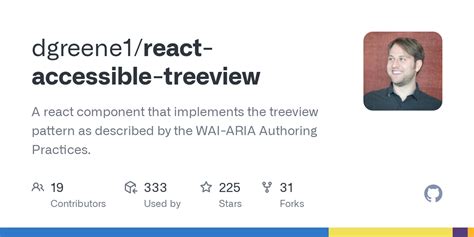 Github Dgreene1react Accessible Treeview A React Component That Implements The Treeview
