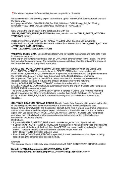 Import Option In Oracle Database Tip And Trick🧶pdf