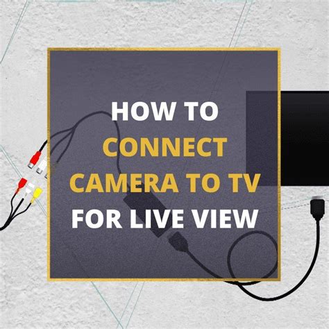 Simple Ways To Connect Any Camera To Your TV USB HDMI RCA