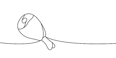 치킨 드럼 스틱 한 줄 연속 그리기 신선한 닭고기 연속 한 줄 그림입니다 벡터 미니멀리스트 선형 그림입니다 가금류에 대한 스톡 벡터 아트 및 기타 이미지 Istock